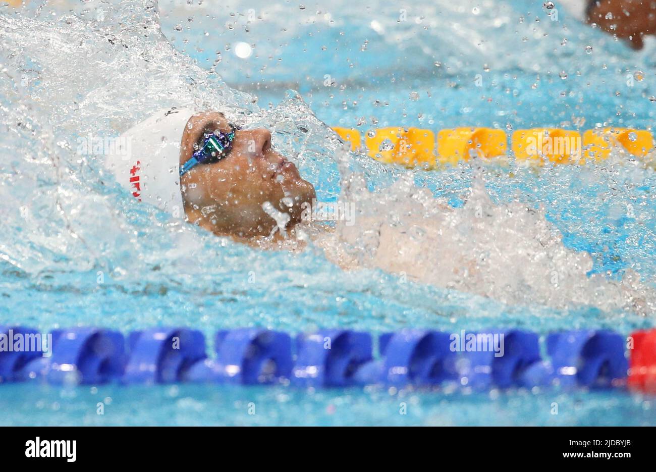 Mewen Tomac of France 1/2 Final 100 M Backstroke Men during the 19th ...