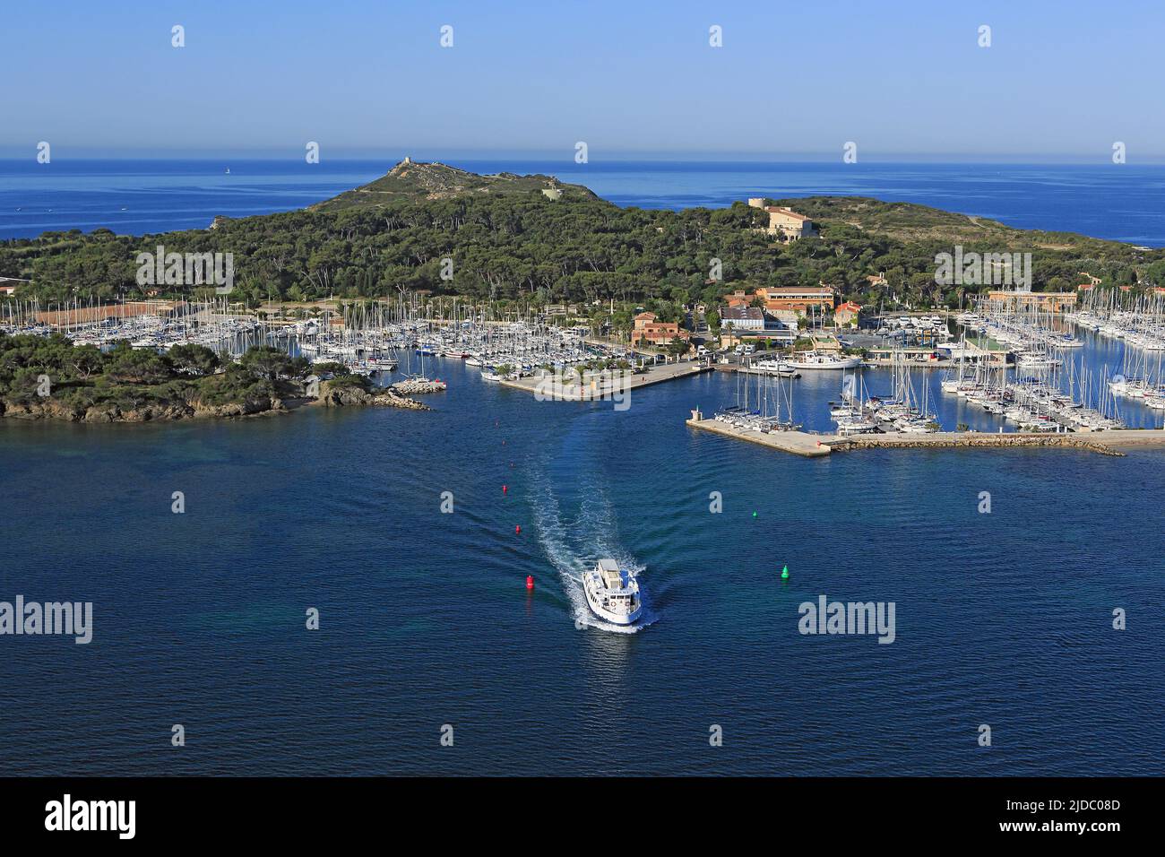 France, Var, Embiez Island, the largest island, opposite the town of ...