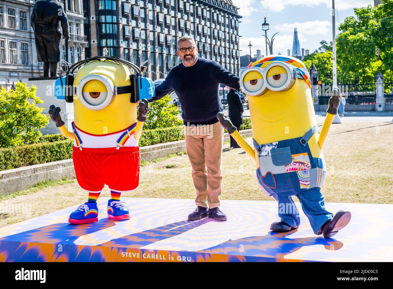London, UK. 20 June 2022. Actor Steve Carell, the voice of Gru, and ...