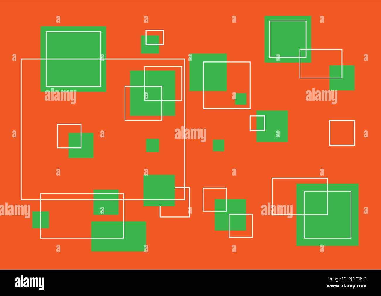 graphics abstract background square outline orange green white vector ...
