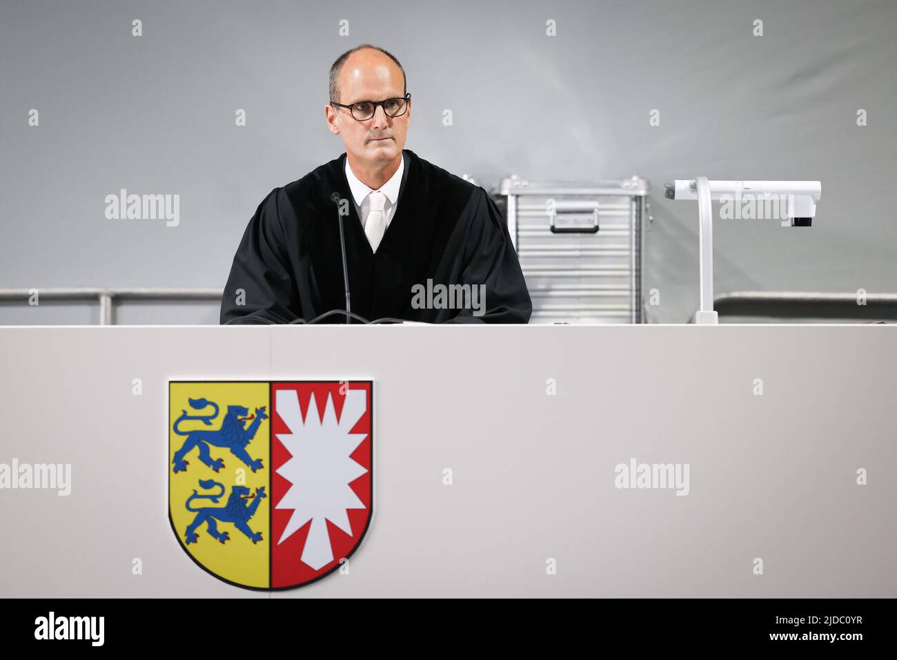 20 June 2022, Schleswig-Holstein, Lübeck: Presiding Judge Klaus ...