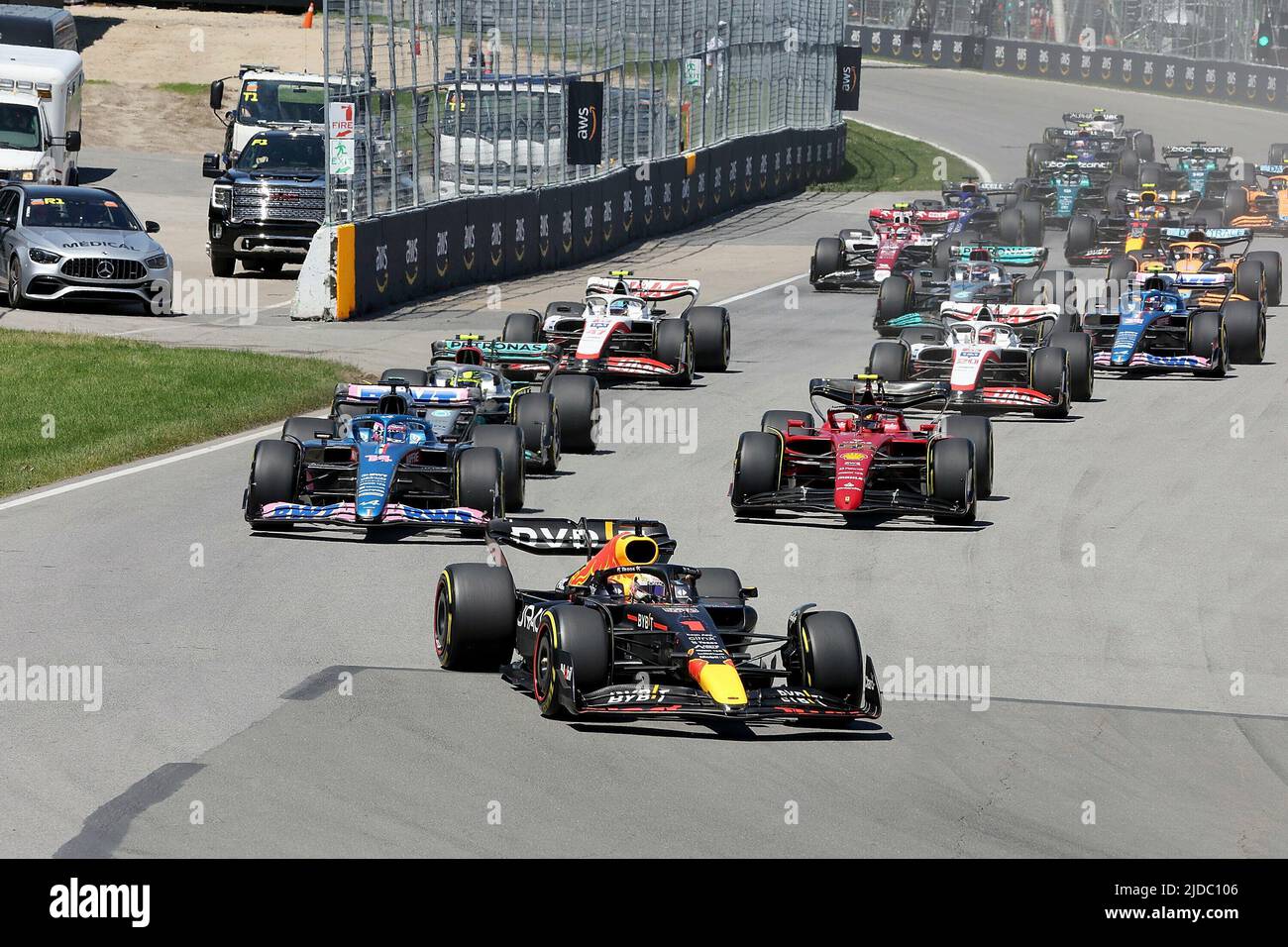 06/19/2022, Circuit Gilles-Villeneuve, Montreal, FORMULA 1 AWS GRAND PRIX DU CANADA 2022, in the ...