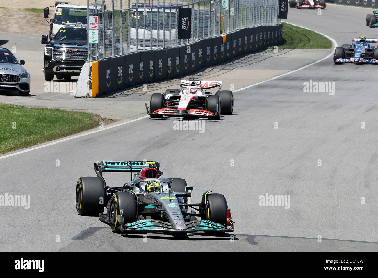 06/19/2022, Circuit Gilles-Villeneuve, Montreal, FORMULA 1 AWS GRAND PRIX DU CANADA 2022, in the ...