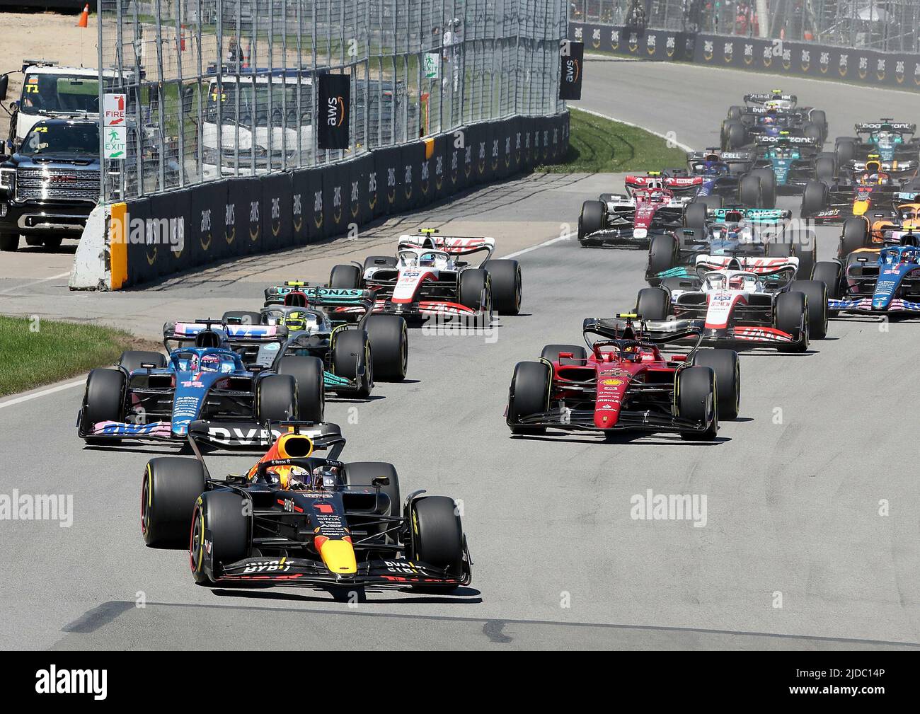 06/19/2022, Circuit Gilles-Villeneuve, Montreal, FORMULA 1 AWS GRAND PRIX DU CANADA 2022, in the ...