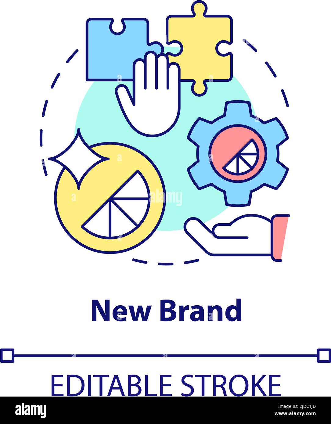 New brand concept icon Stock Vector Image & Art - Alamy