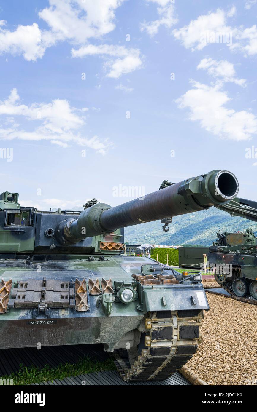 Switzerland, Canton Ticino, Magadino-Locarno, military exhibition ...