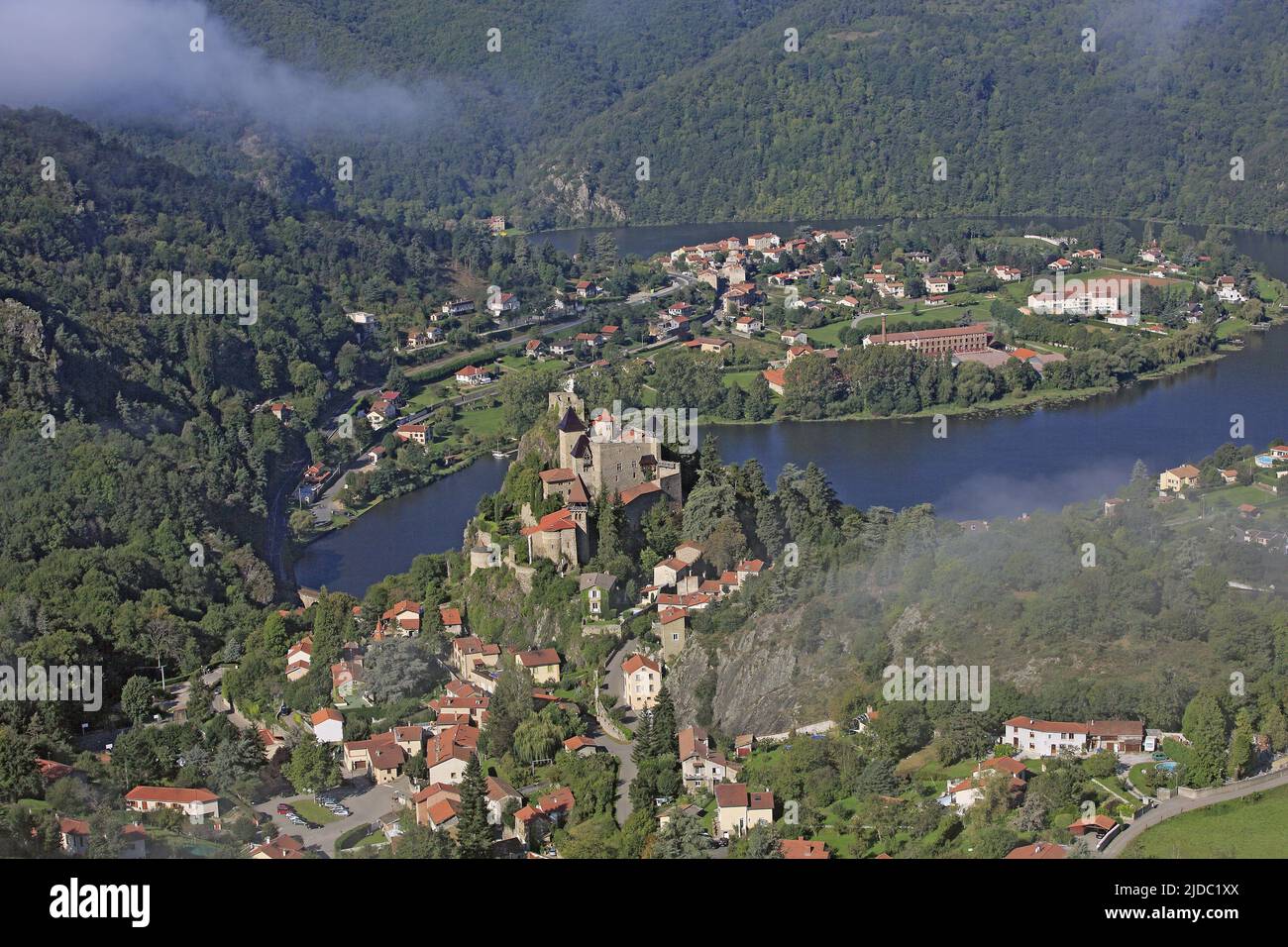 France, Loire, Saint-Paul-en-Cornillon, medieval town, the Château de ...