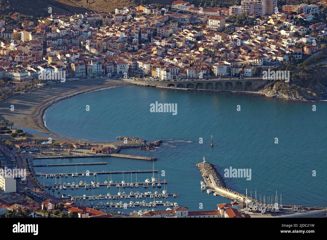 France, Pyrénées-Orientales Banyuls-sur-Mer, the seaside resort, the ...