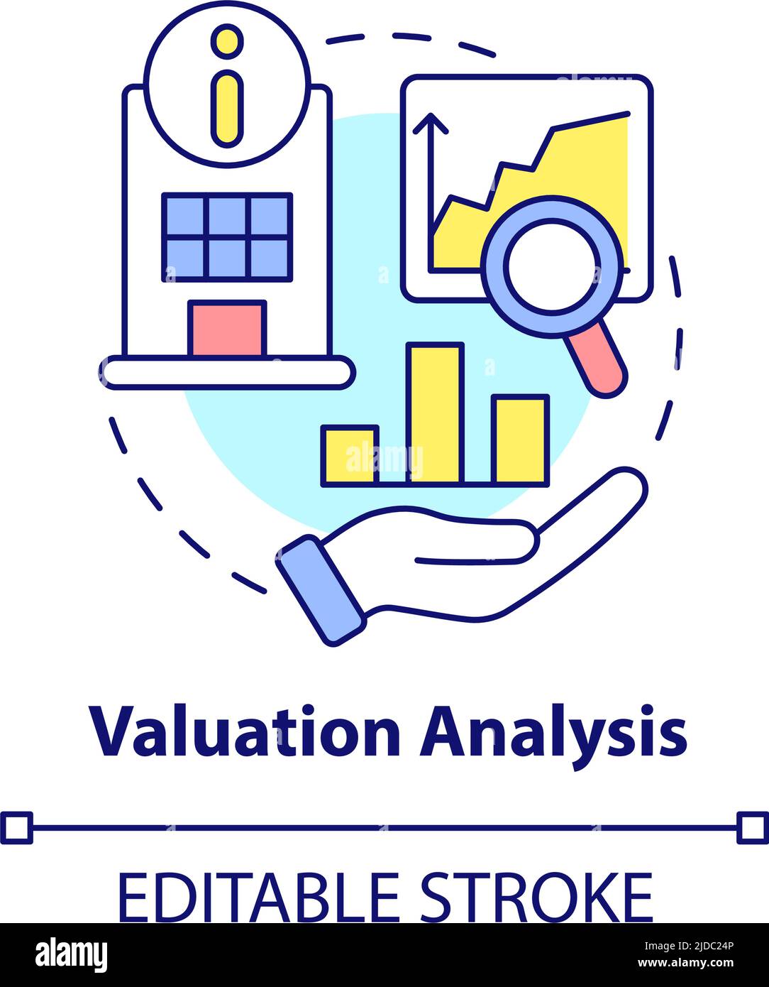 Valuation analysis concept icon Stock Vector Image & Art - Alamy