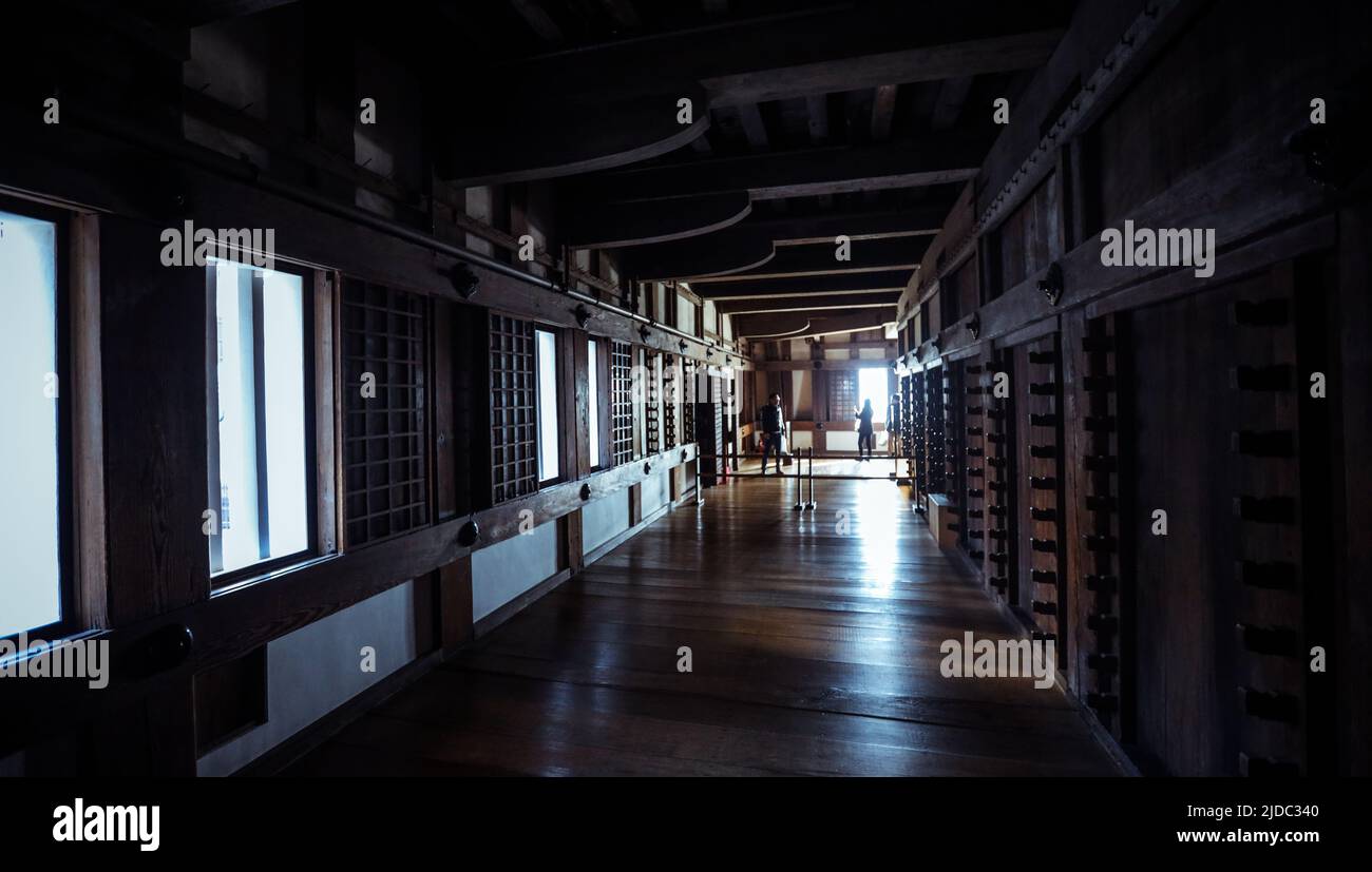 Wooden Interior in the Himeji Castle, Japan Stock Photo - Alamy