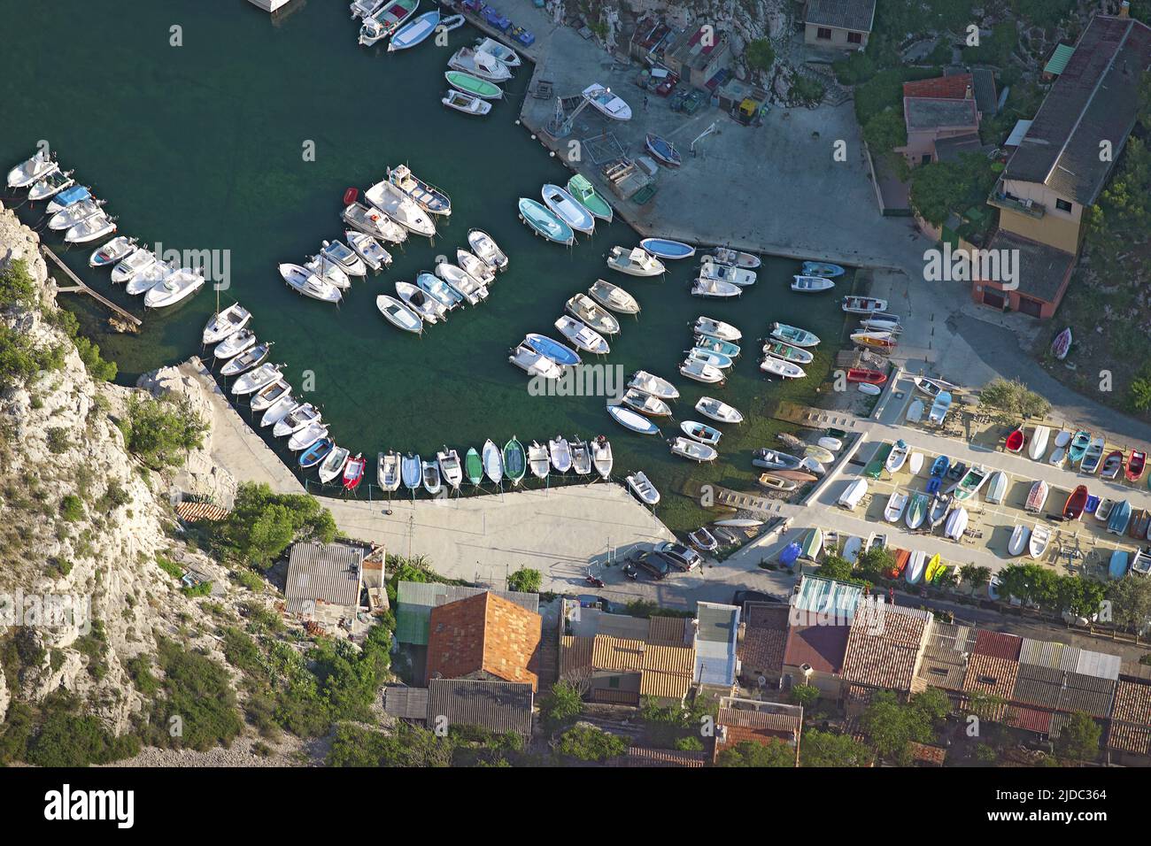 France, Bouches-du-Rhône, Marseille, Calanque de Morgiou, Calanques ...