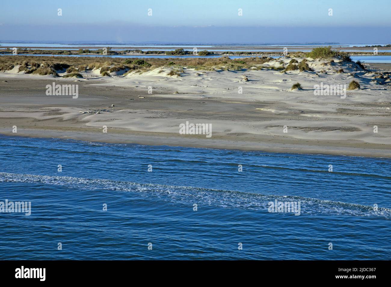 France, Bouches-du-Rhône Arles, Beauduc beach in the Camargue Stock ...