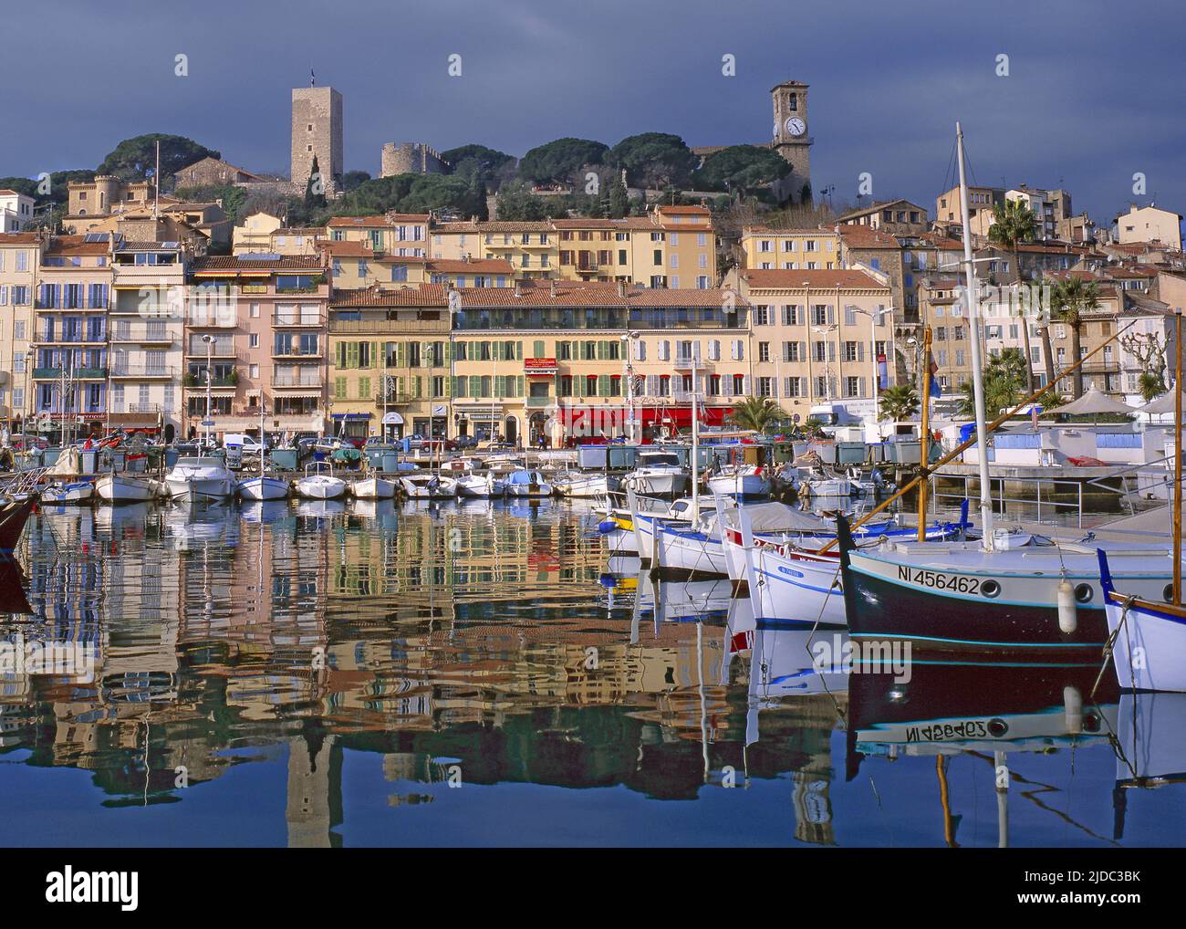 France, Alpes-Maritimes, Cannes, city of shoreline of the Mediterranean ...