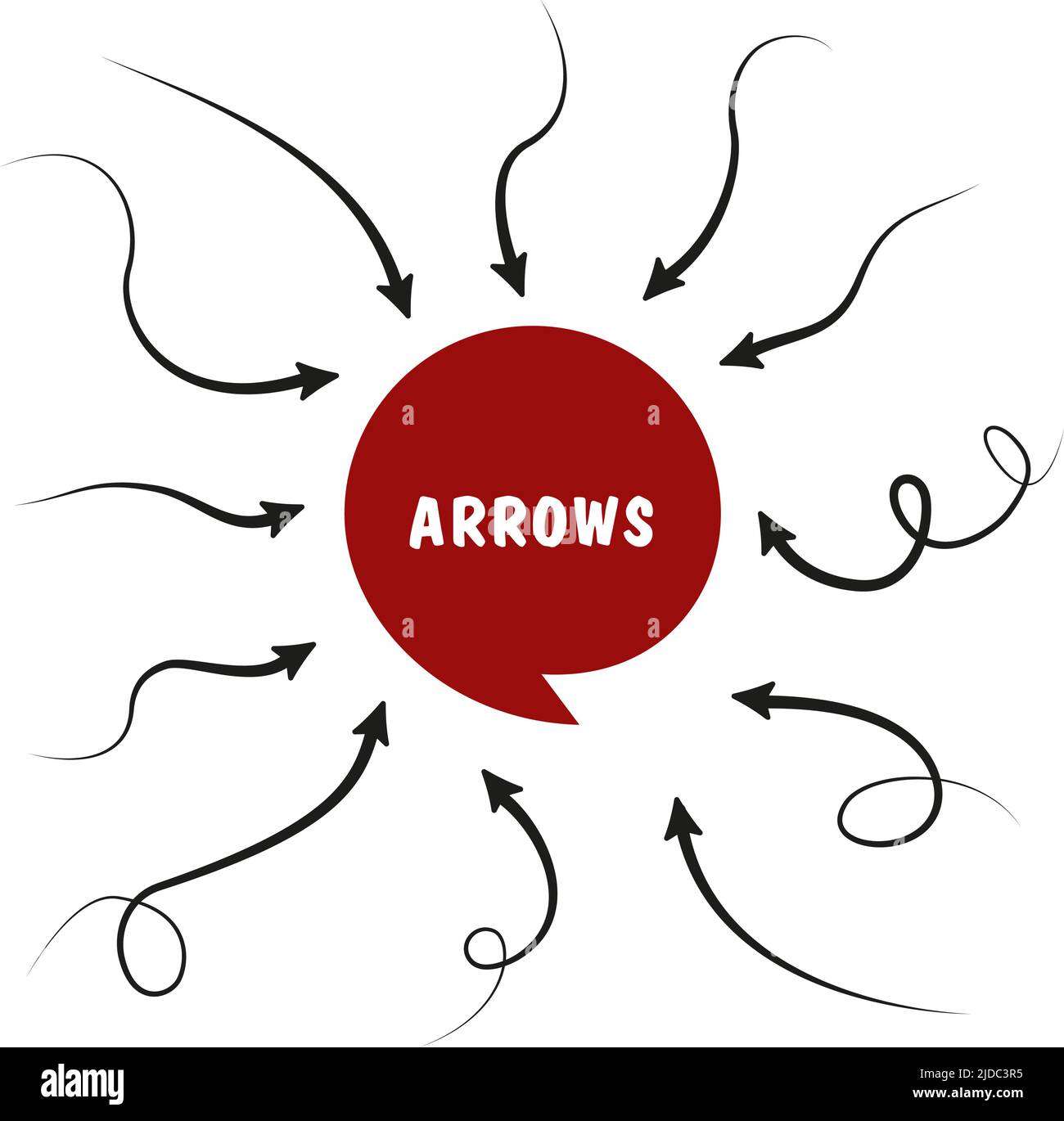 Big Set Arrows and directions signs. thin line with arrow Stock Vector ...