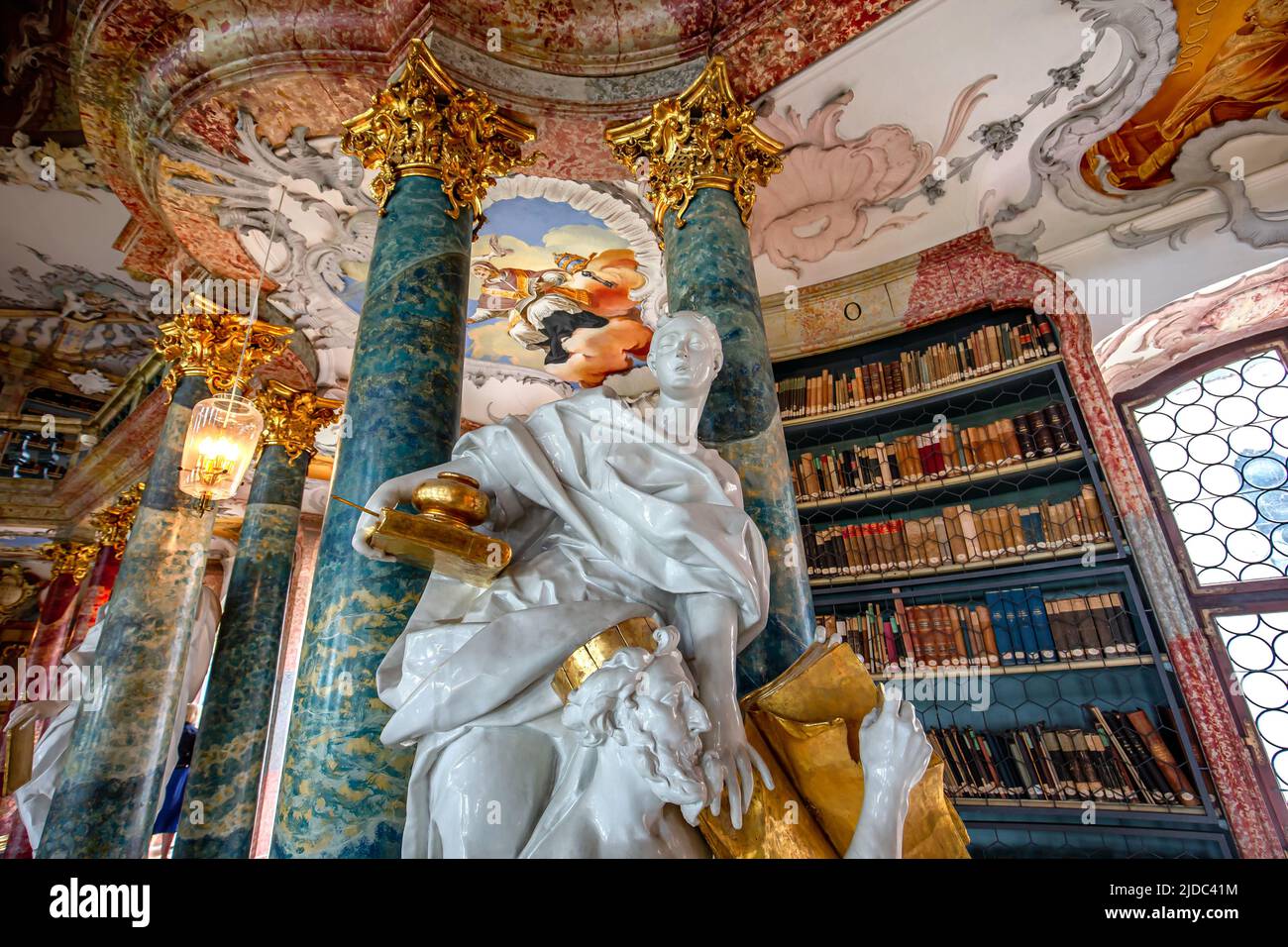 WIBLINGEN, BAVARIA, GERMANY, JUNE 08, 2022 : Rococo and baroque decors ...