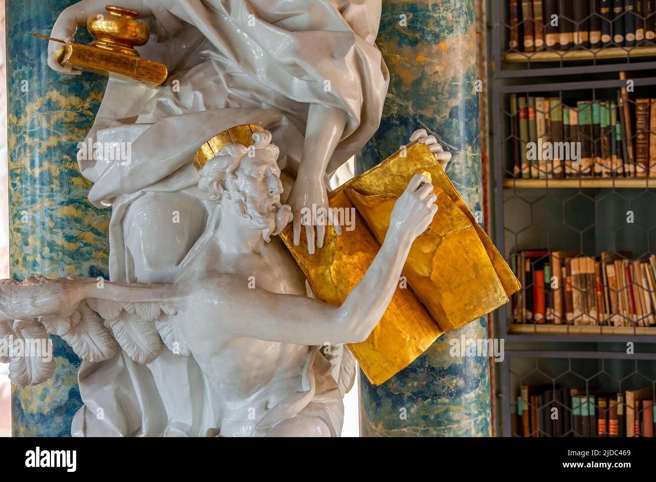 WIBLINGEN, BAVARIA, GERMANY, JUNE 08, 2022 : Rococo and baroque decors ...