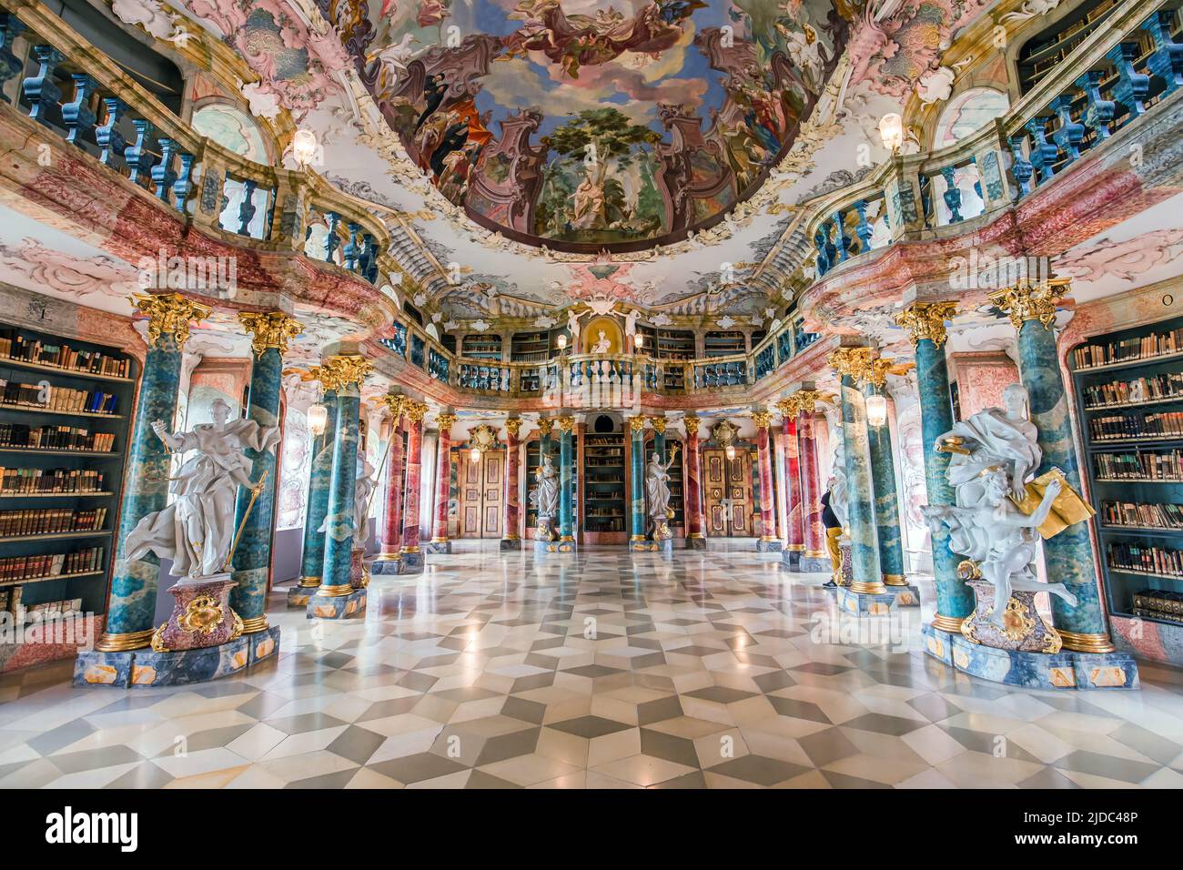 WIBLINGEN, BAVARIA, GERMANY, JUNE 08, 2022 : Rococo and baroque decors ...