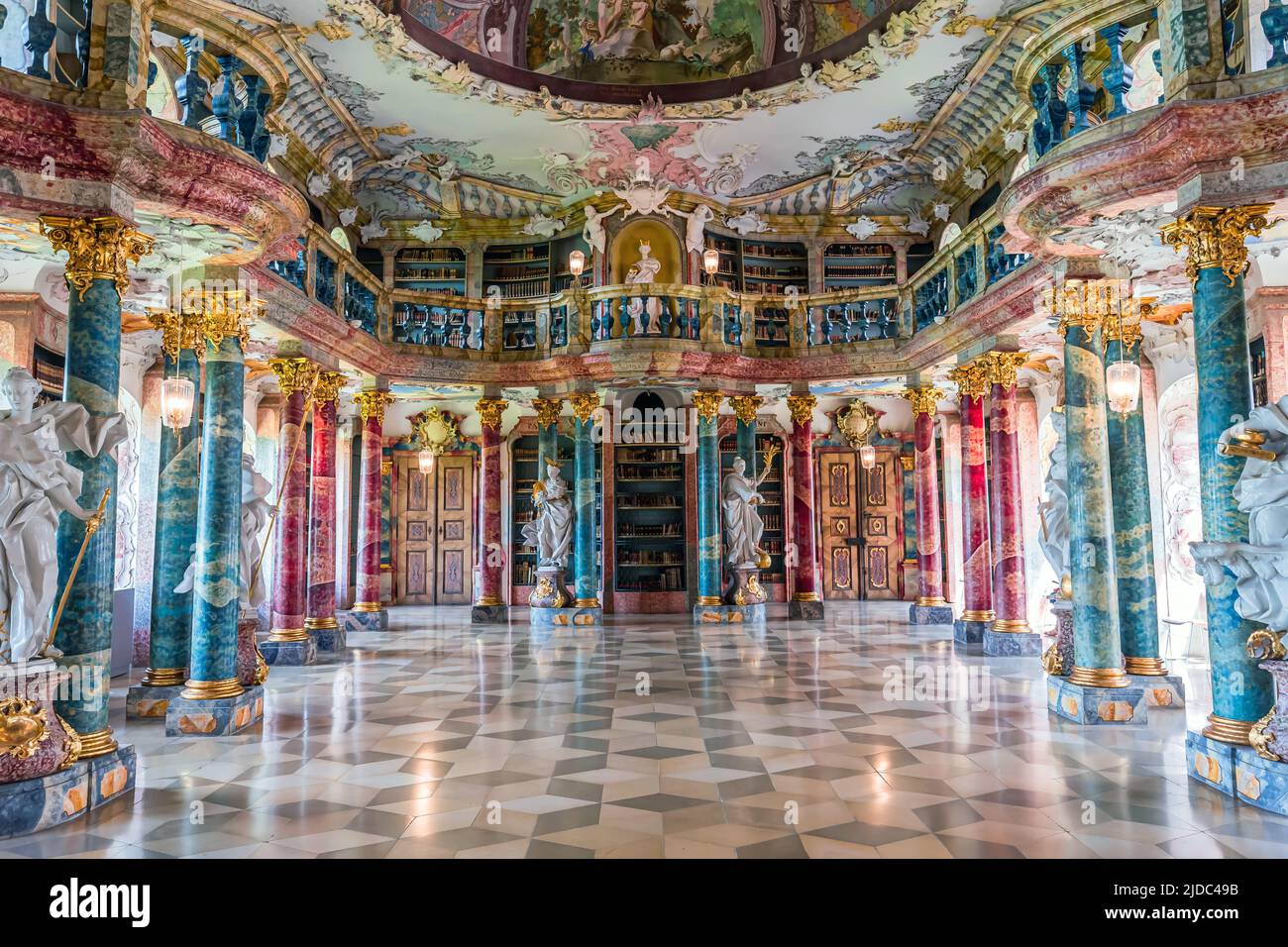 WIBLINGEN, BAVARIA, GERMANY, JUNE 08, 2022 : Rococo and baroque decors ...