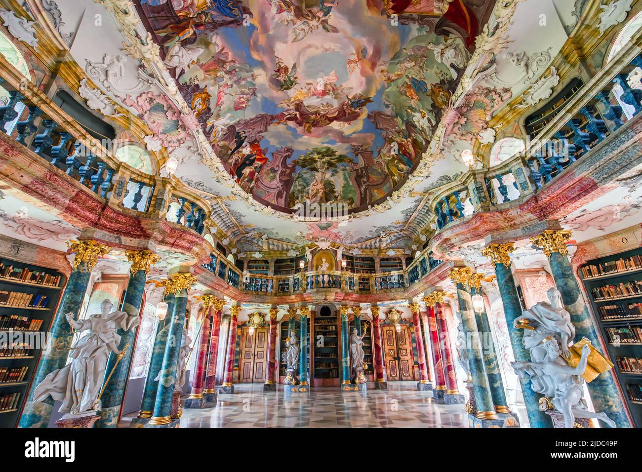 WIBLINGEN, BAVARIA, GERMANY, JUNE 08, 2022 : Rococo and baroque decors ...