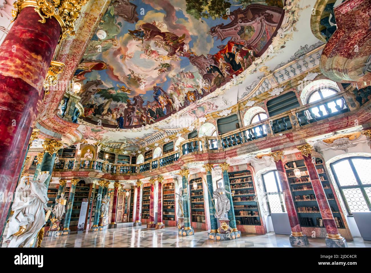 WIBLINGEN, BAVARIA, GERMANY, JUNE 08, 2022 : Rococo and baroque decors ...