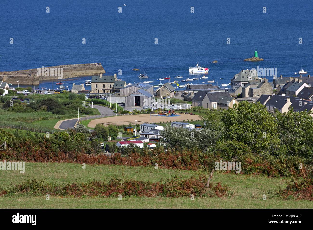 France, Manche Omonville-la-Rogue, the view of the port Stock Photo - Alamy