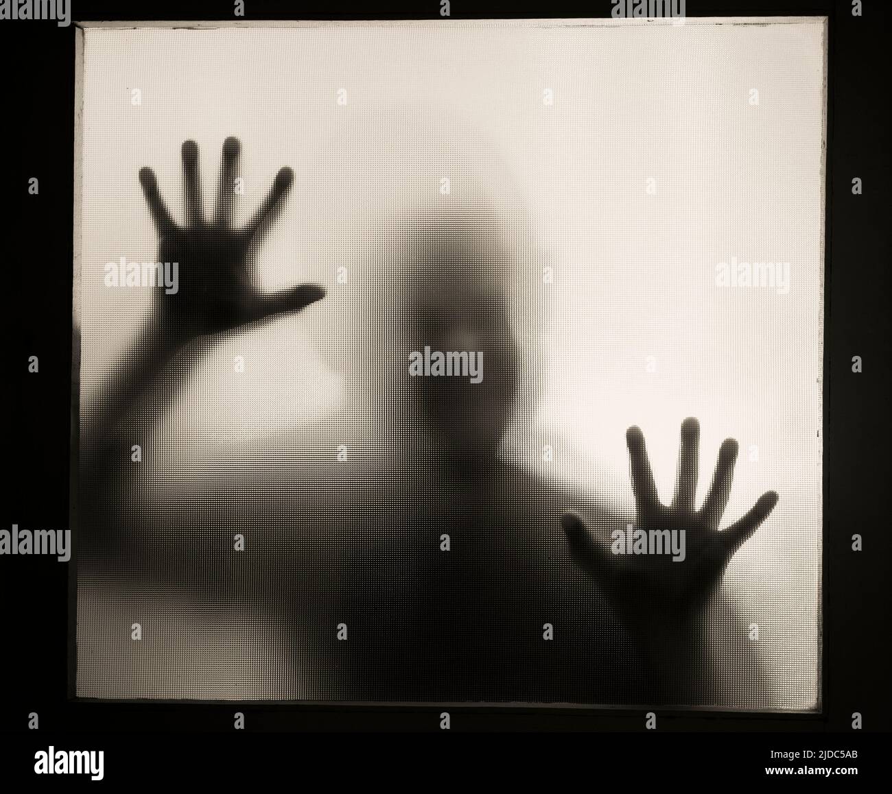 Horror, halloween background - Shadowy figure behind glass of a man ...