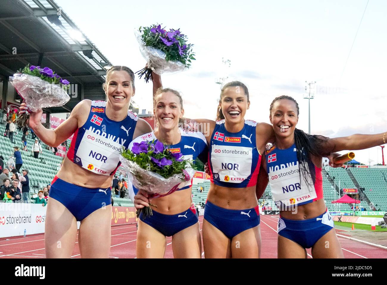 Oslo 20220616.From left: Elisabeth Slettum, Line Kloster, Amalie Iuel ...