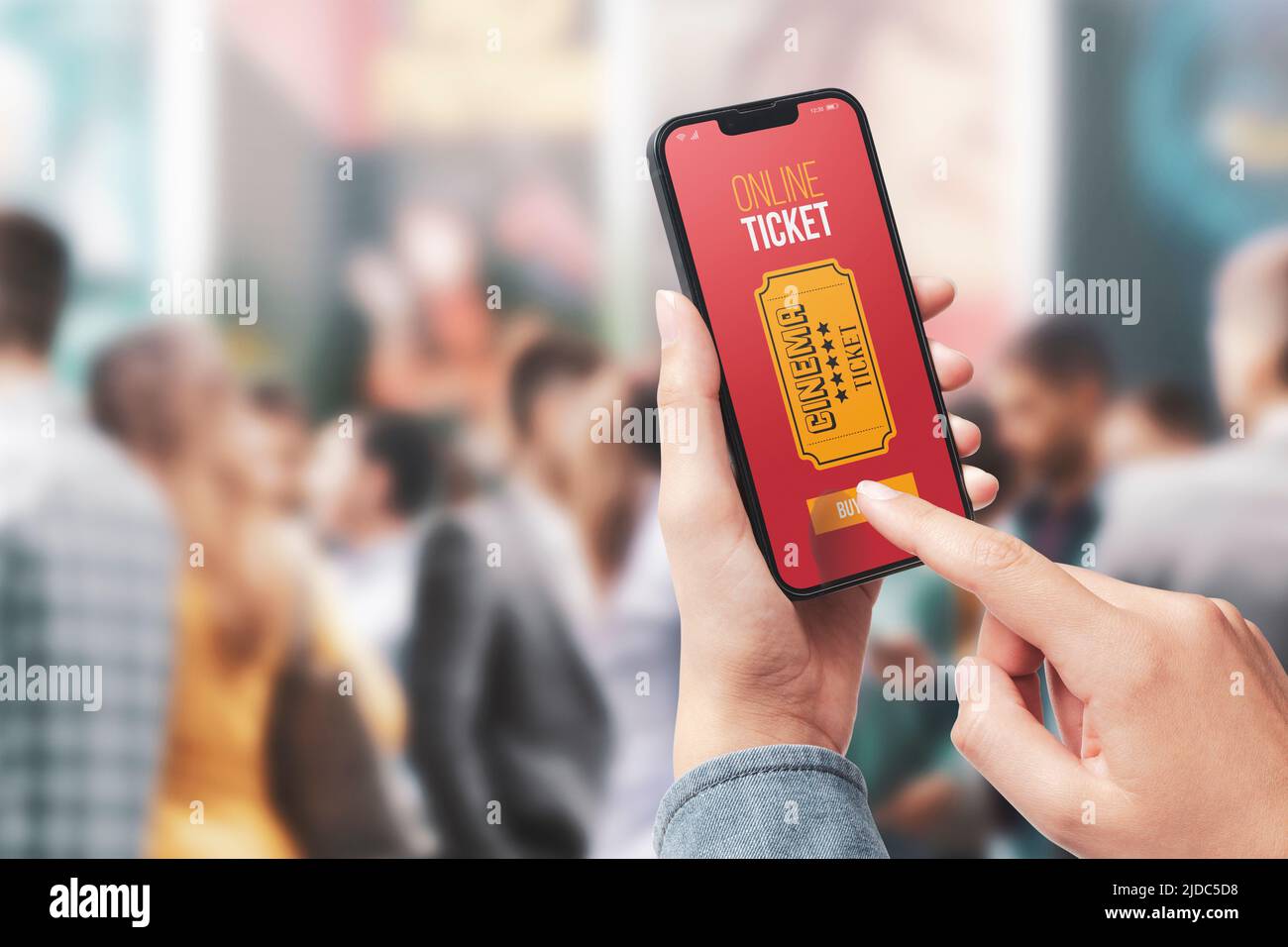 Mobile ticket queue app hi-res stock photography and images - Alamy