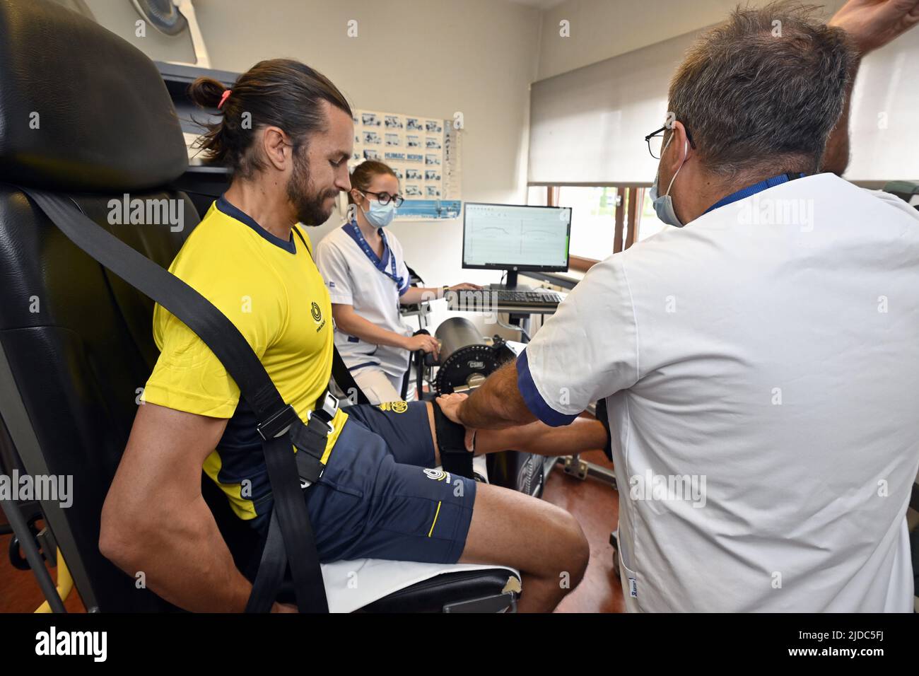Union's Christian Burgess pictured during the medical tests of the ...