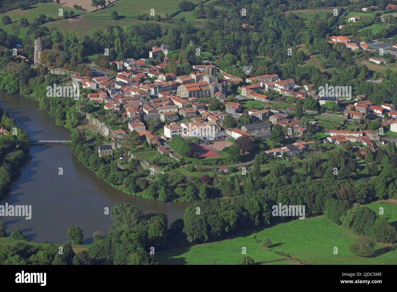 France, Vendée Vouvant village labeled 'Most beautiful villages of ...