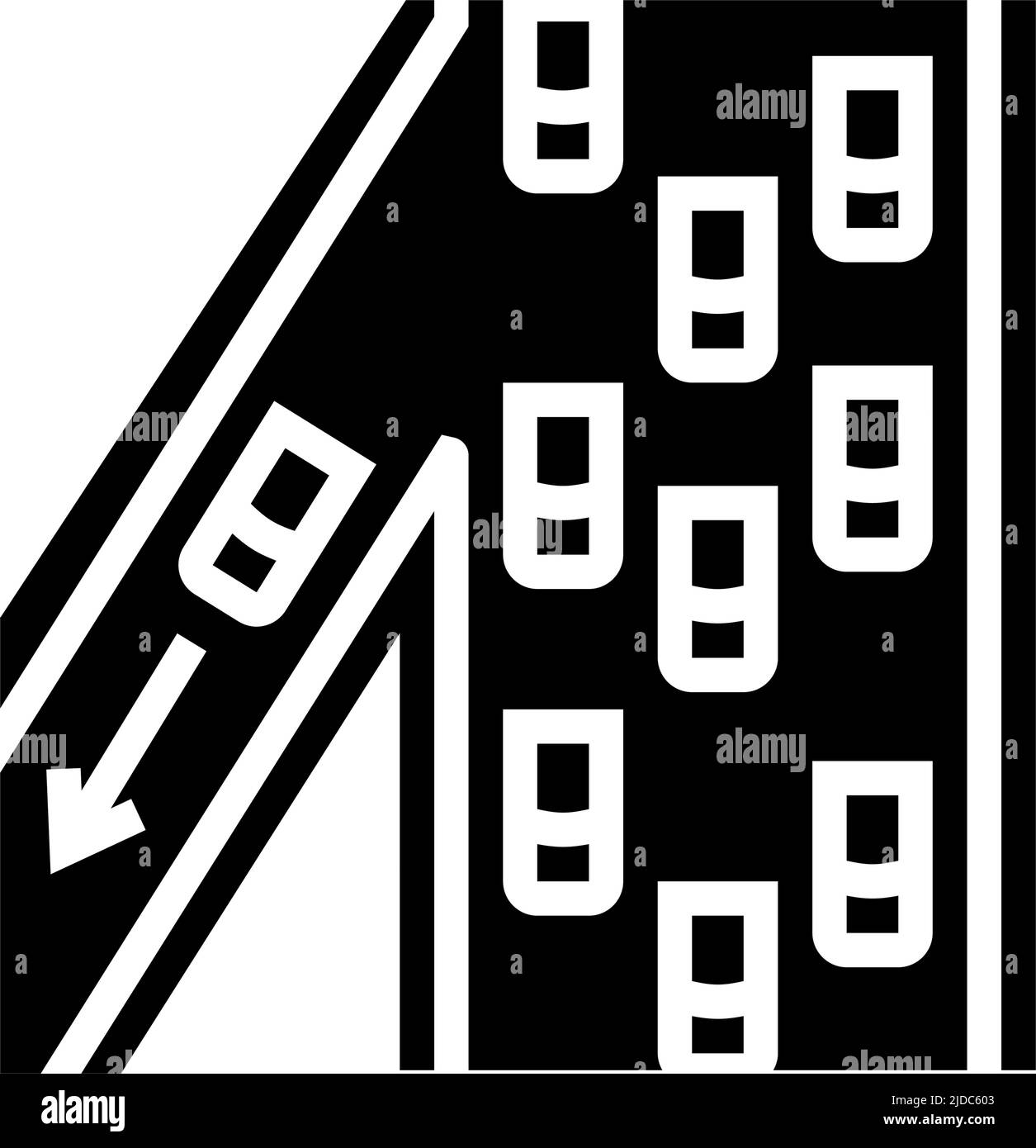 expressway road glyph icon vector illustration Stock Vector Image & Art ...