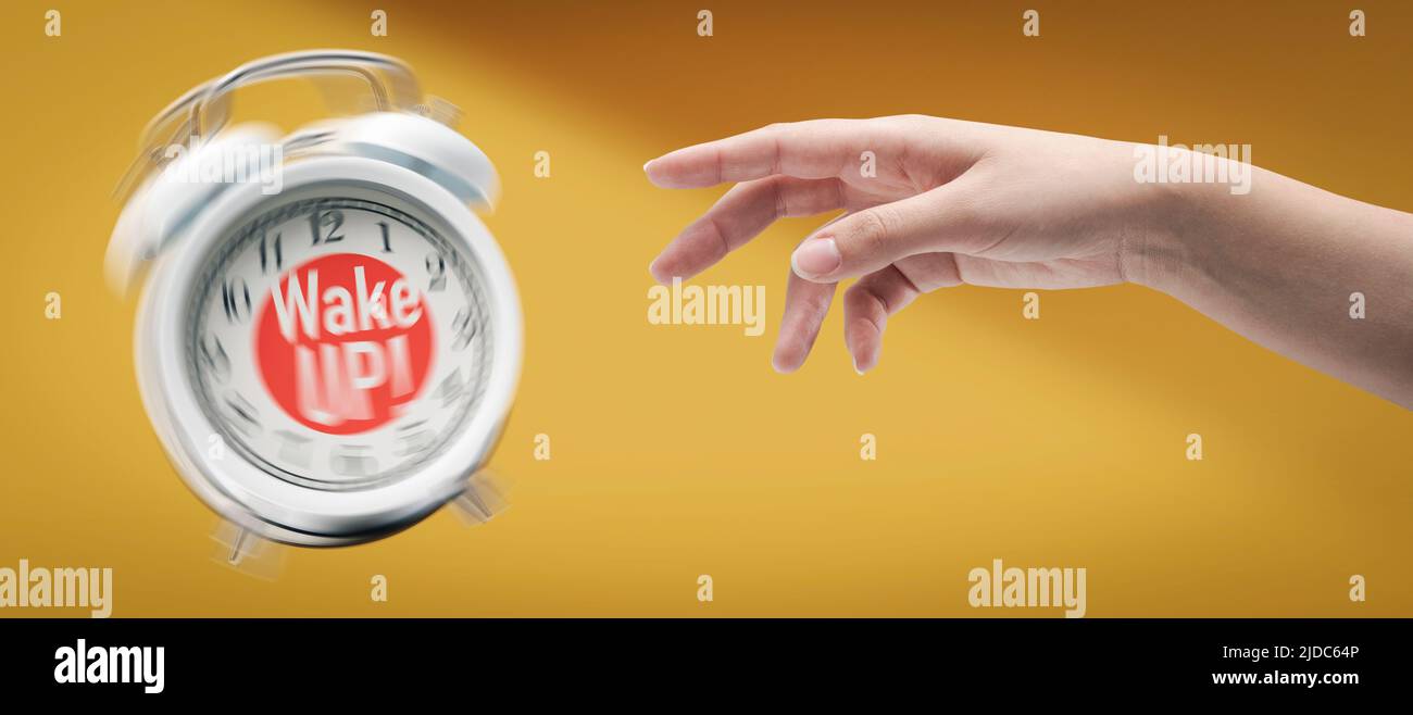 Hand turning off hi-res stock photography and images - Alamy