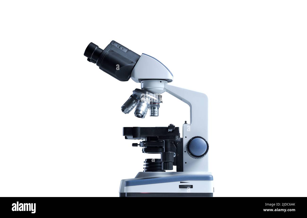 Professional laboratory microscope on white background, science and ...