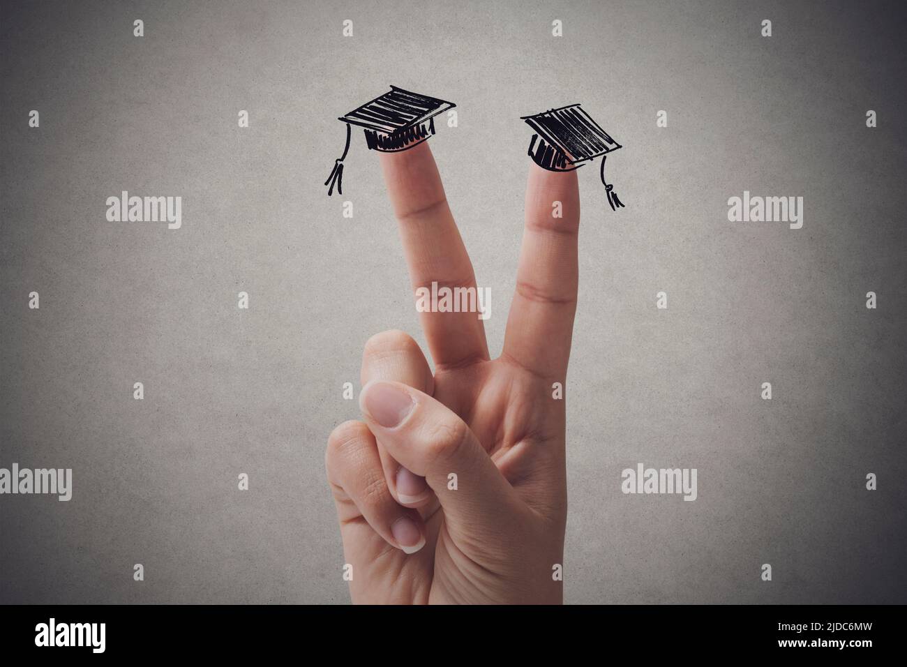 Hand drawing education graduation caps hi-res stock photography and ...