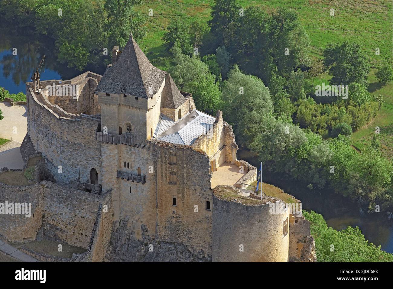 France, Dordogne Castelnaud-la-Chapelle classified village, the castle ...