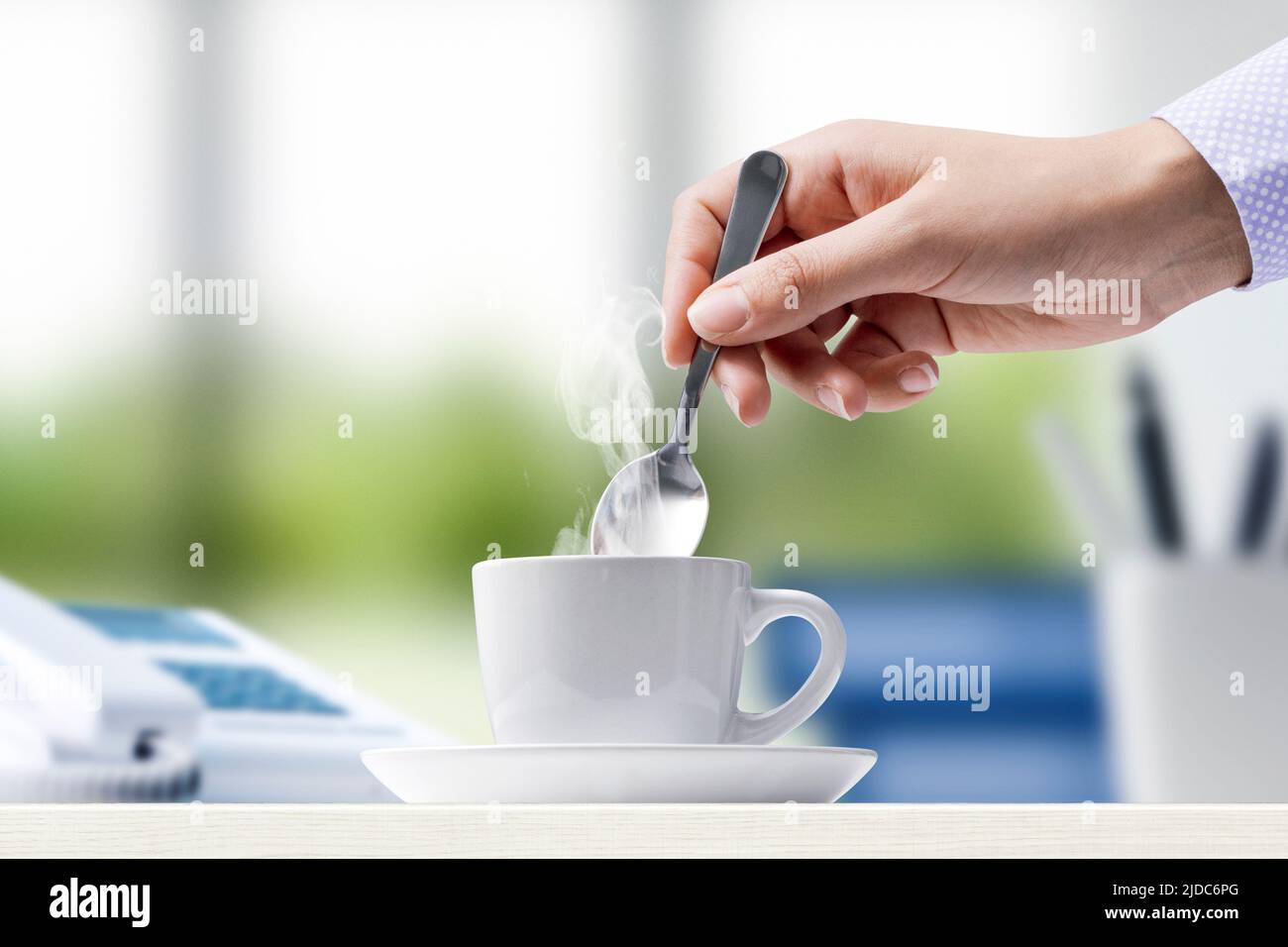 She is having a break hi-res stock photography and images - Alamy