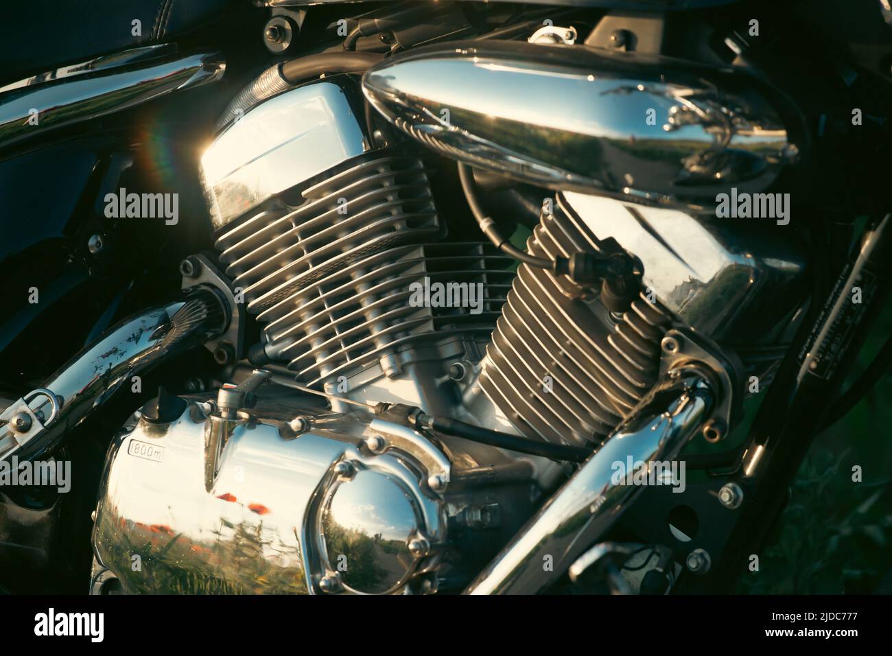 Motorcycle engine motor close-up detail background Stock Photo - Alamy