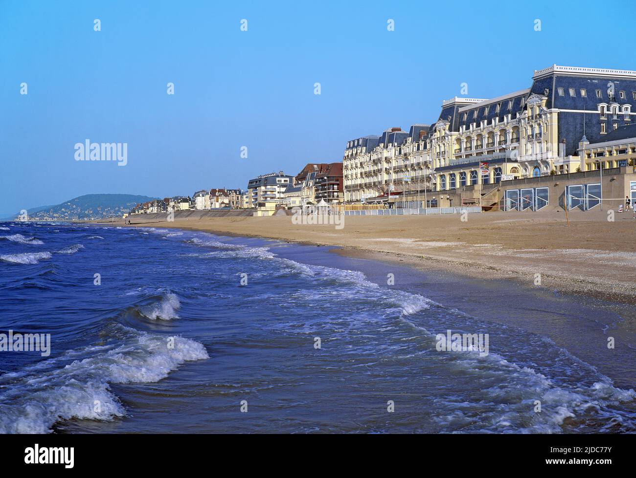 France, Normandy Houlgate, the seafront, the beach Stock Photo - Alamy