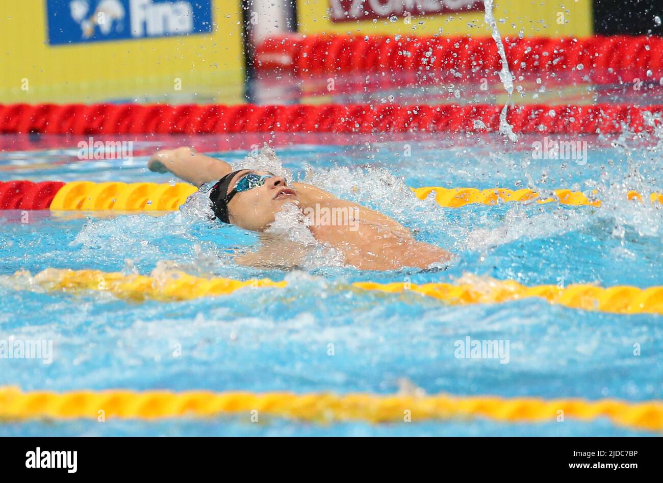 Ryosuke Irie of Japon 1/2 Final 100 M Backstroke Men during the 19th ...