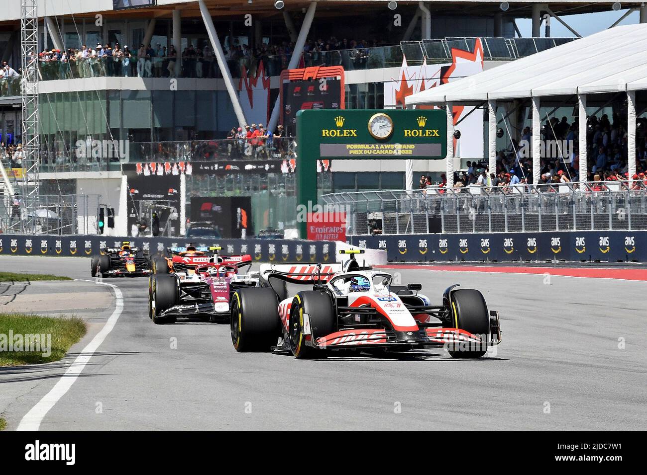 06/19/2022, Circuit Gilles-Villeneuve, Montreal, FORMULA 1 AWS GRAND PRIX DU CANADA 2022, in the ...