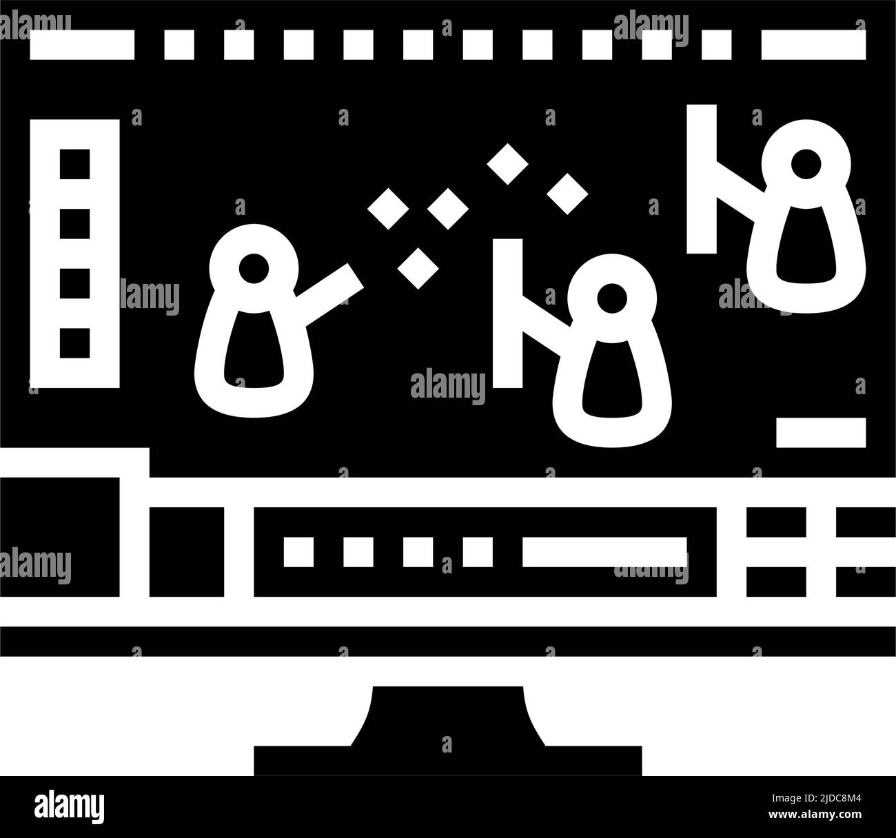 mmo video game glyph icon vector illustration Stock Vector Image & Art ...