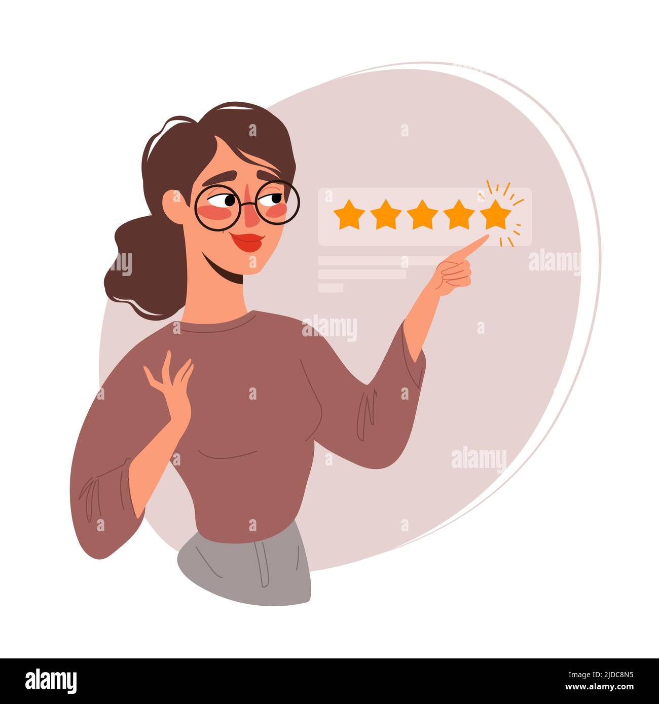 Girl gives 5 stars feedback. High customer service rating, positive ...