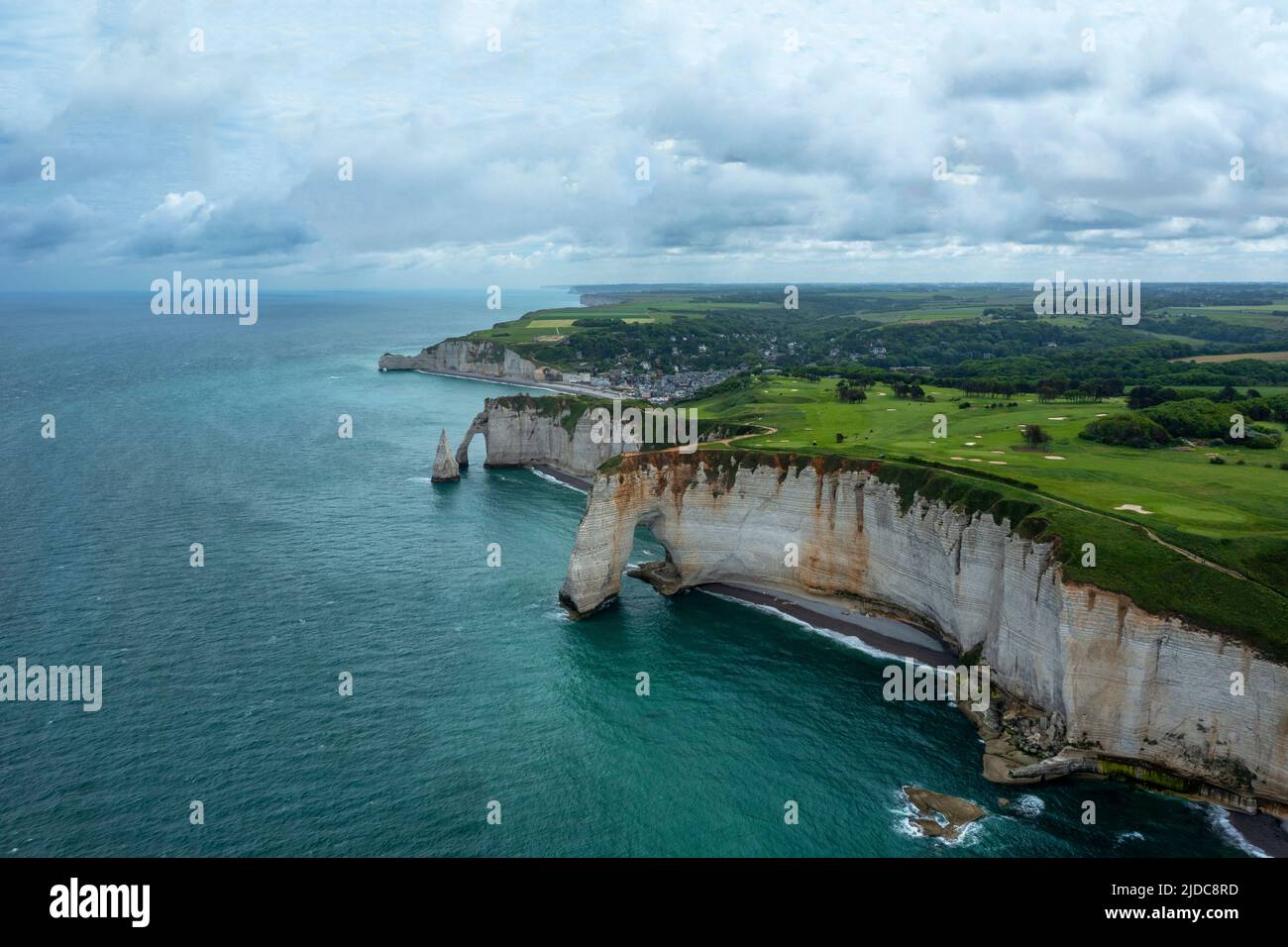 The famous Elephant White cliffs of Etretat and the Alabaster Coast ...