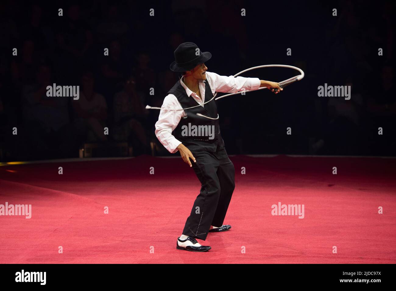 Duisburg, Deutschland. 15th June, 2022. Artist during the show, whip ...