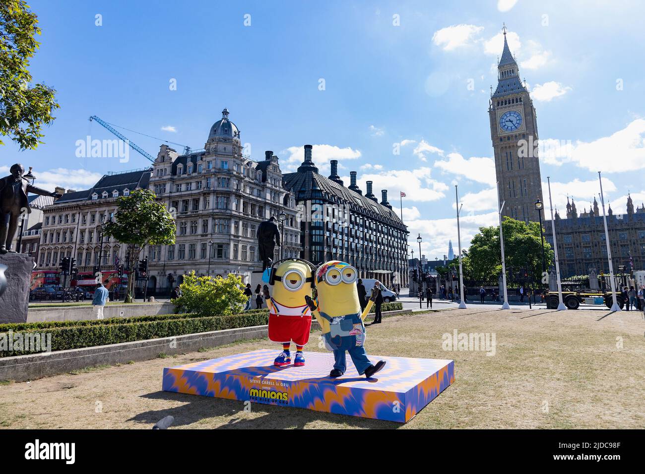 LONDON, UK. JUNE 20, 2022: Steve Carell and Minions characters attend ...