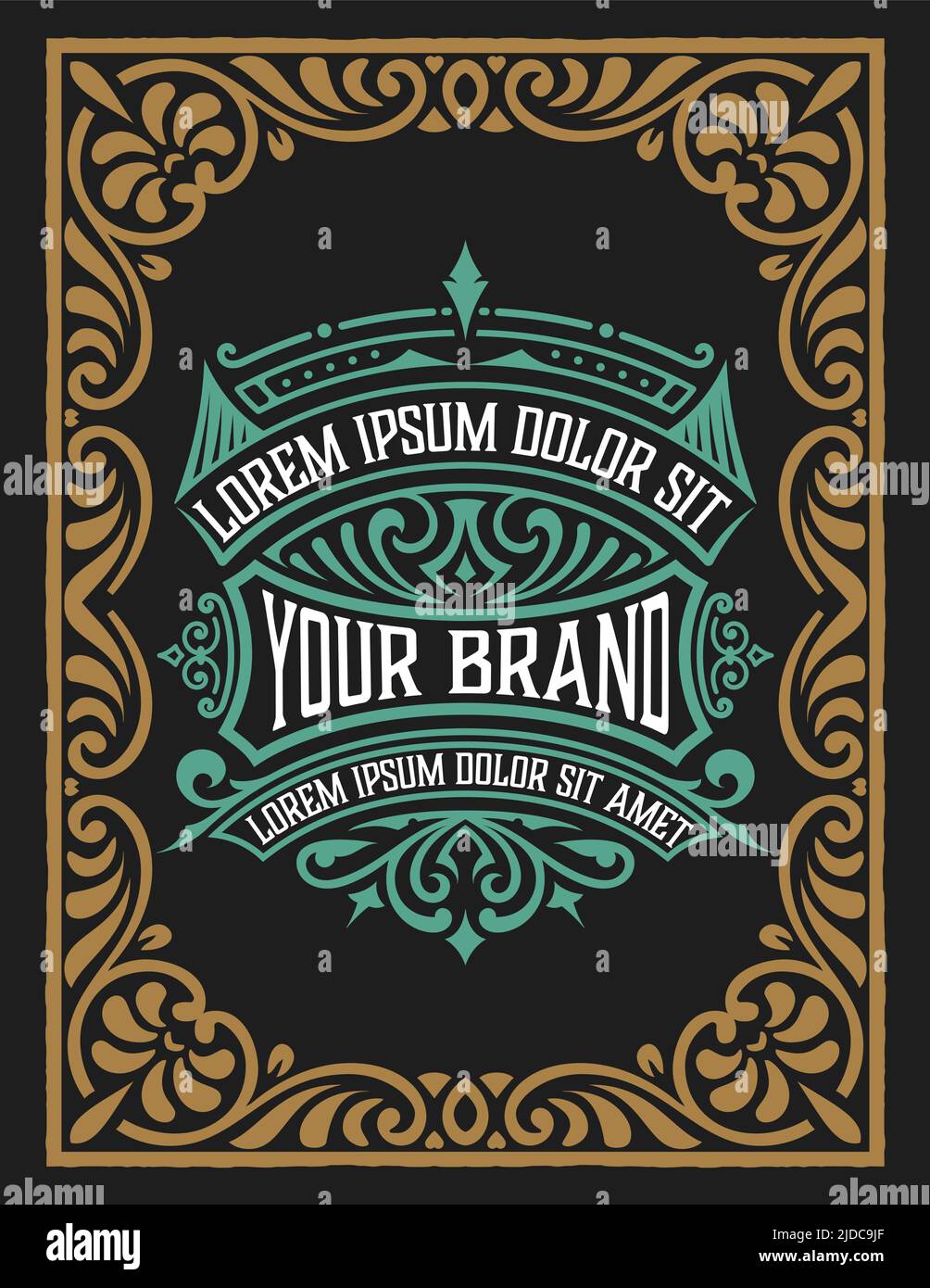 Western card with vintage style Stock Vector Image & Art - Alamy