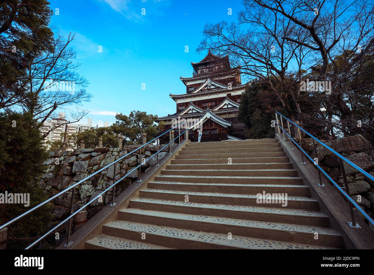 Black Carp Castle in Hiroshima, Japan Stock Photo - Alamy