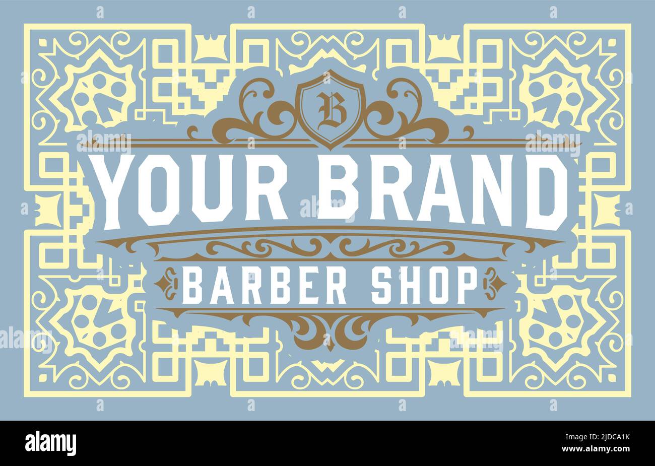 Vintage Barbershop label in vintage style Stock Vector Image & Art - Alamy