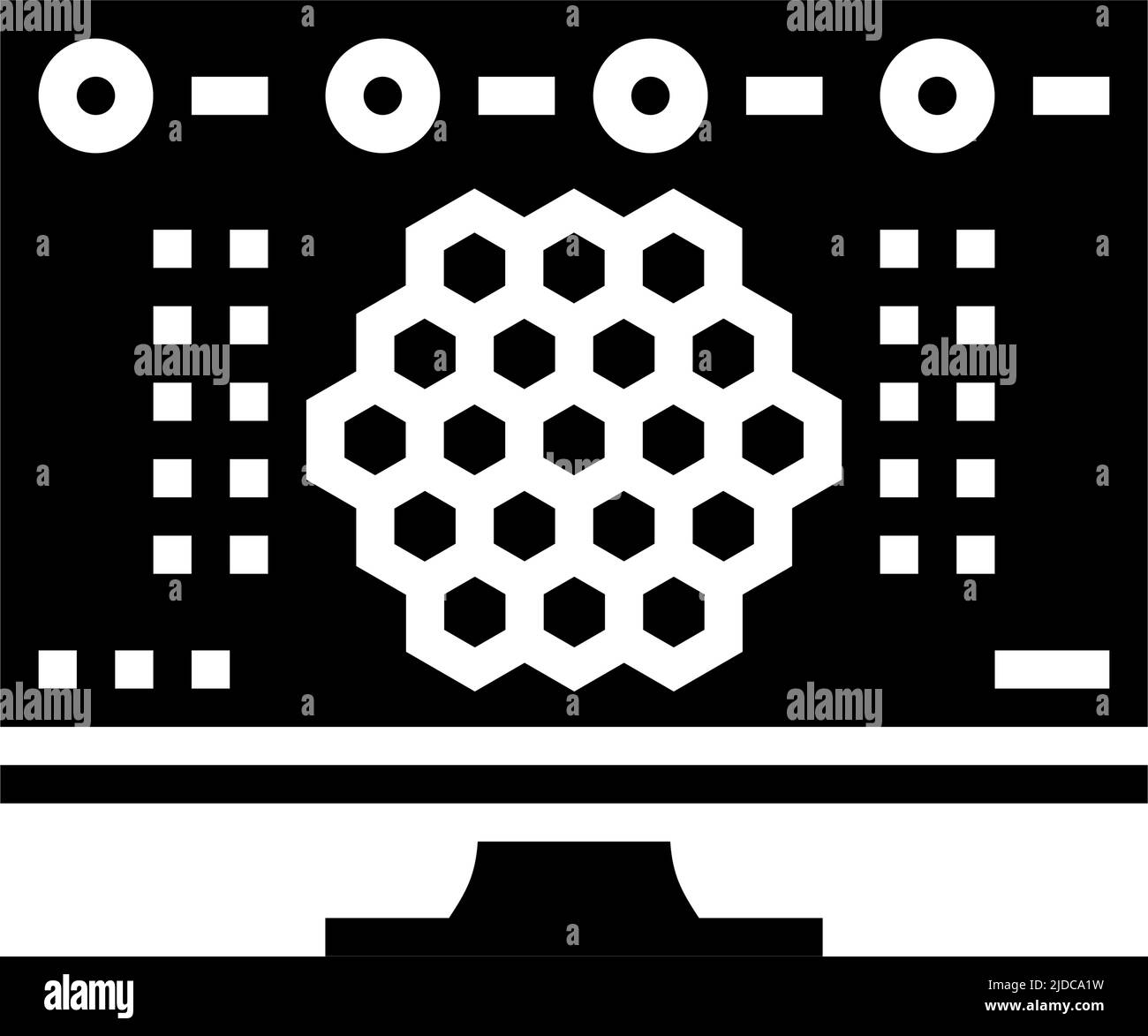 online board games video game glyph icon vector illustration Stock ...