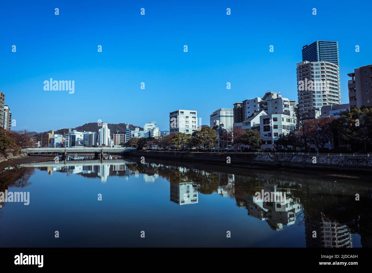 Hiroshima, Japan - January 09, 2020: Panoramic View to the Evening ...